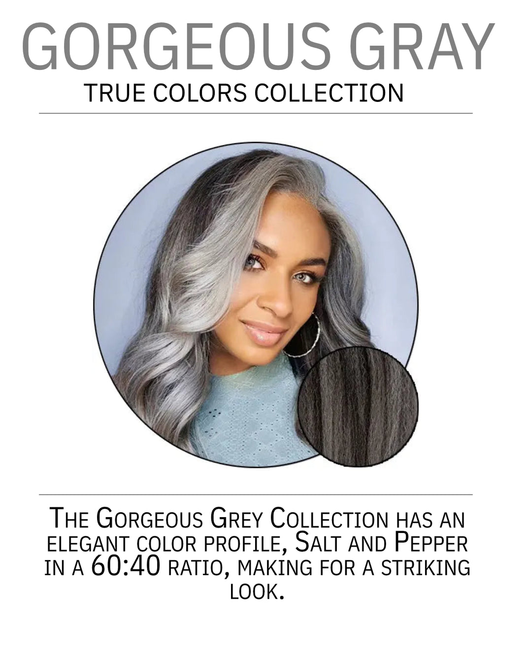 Gorgeous Grey Hair Extensions – True Color Collection | True + Pure ...